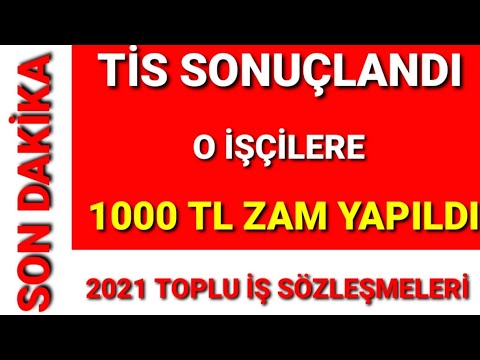 O İŞÇİLERE 1000 TL ZAM YAPILDI SON DAKİKA