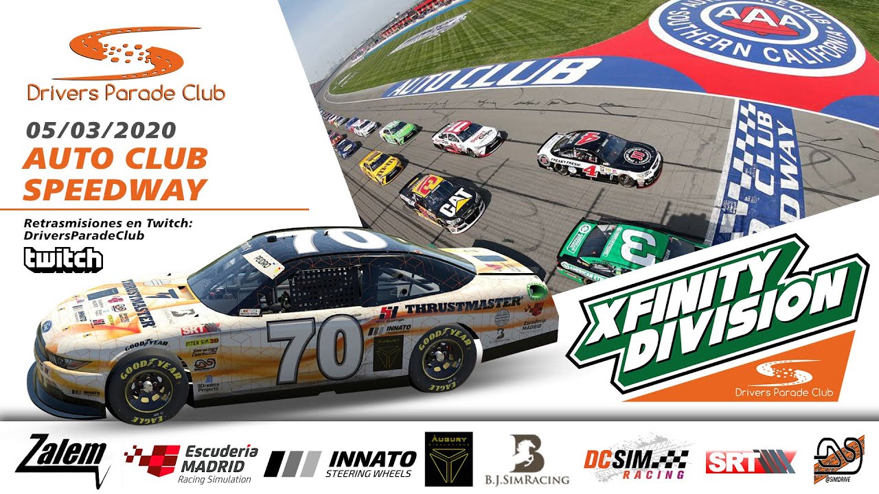 XFINITY DIVISION NASCAR | Auto Club Motor Speedway 3/8 - YouTube