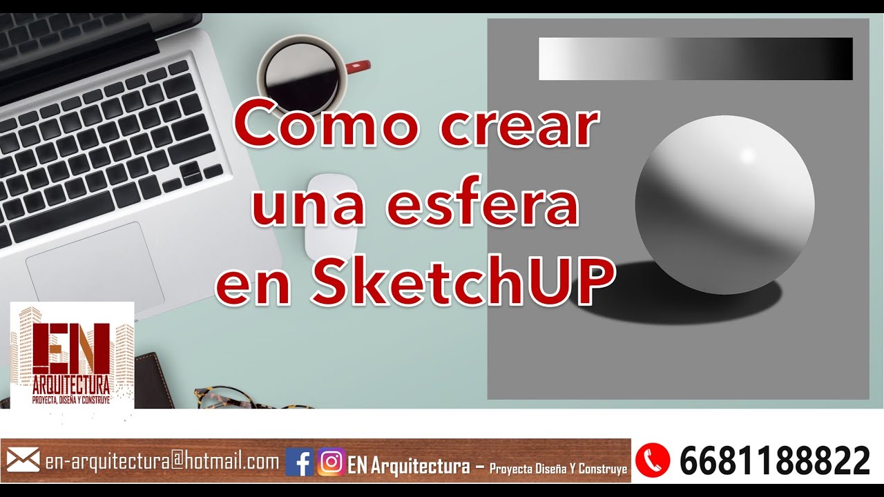 como crear una esfera y hacerla grupo en sketchup - YouTube