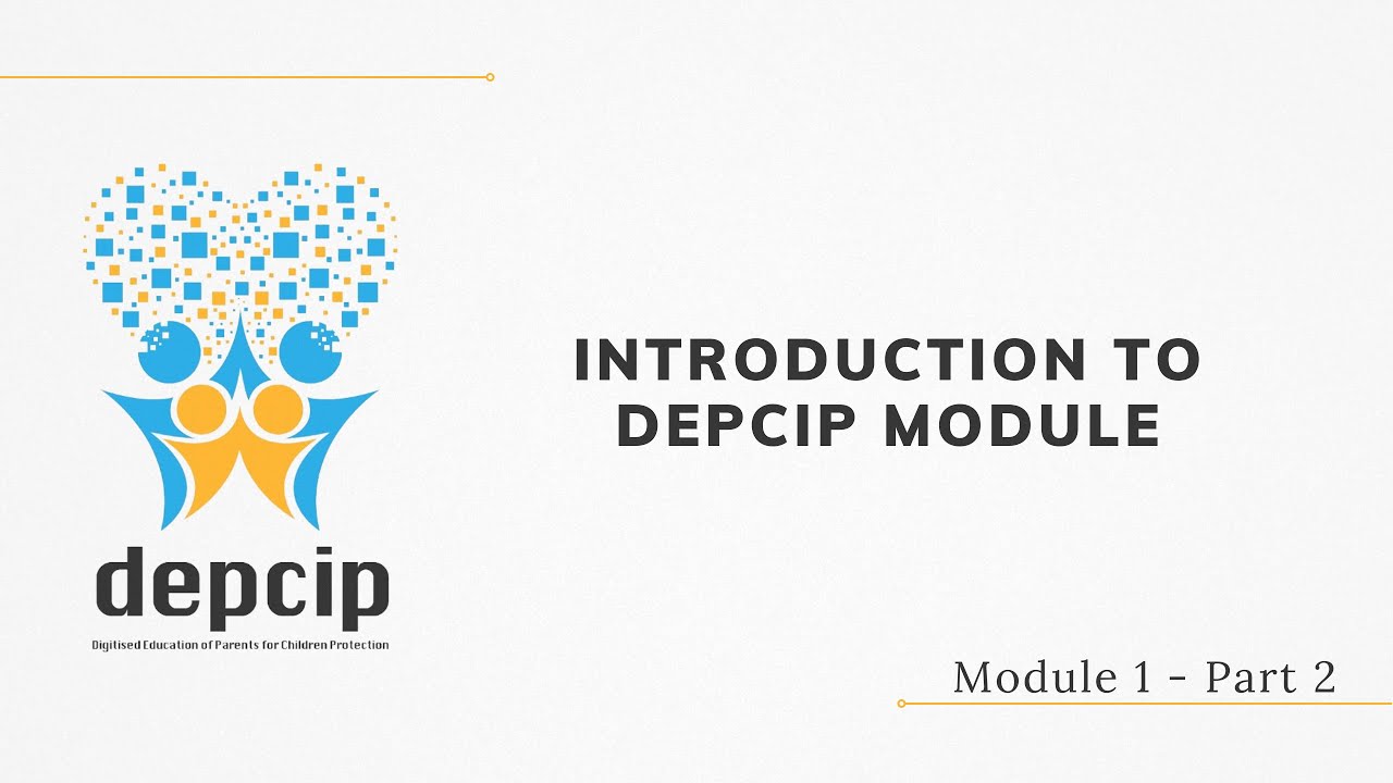 Introduction to DEPCIP Module (Module 1 - Part 2) - YouTube