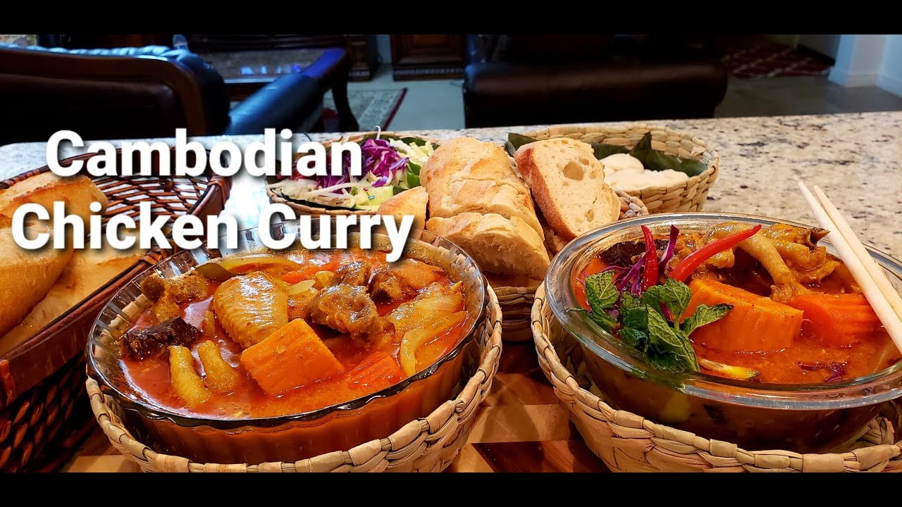 Cambodian Chicken Curry - Khmer Simply Cooking @ Bopha's Kitchen - YouTube