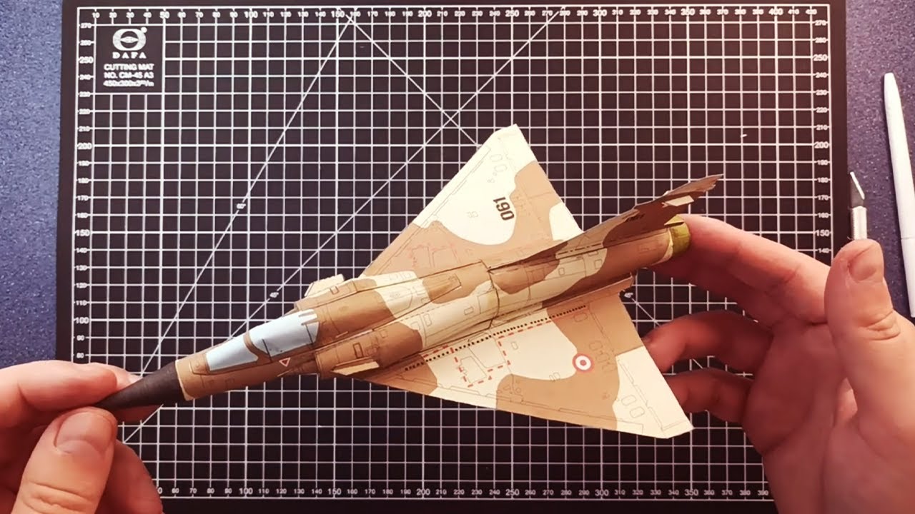 Paper fighter Mirage 2000 | French multipurpose paper fighter Mirage ...