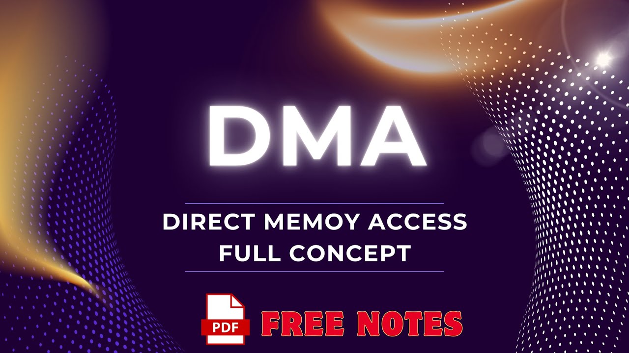 🔥 Direct Memory Access (DMA) Explained in Simple Hindi! | Computer ...