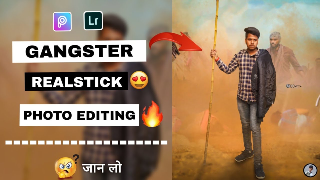 Gangster photo editing Concept Editing | Picsart & Lightroom - YouTube