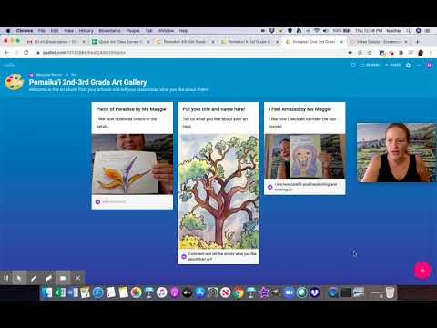 How to Post Your ART in Our Online Padlet Art Show! - YouTube