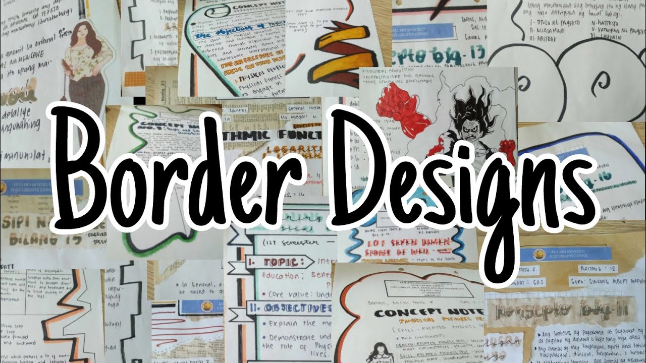 Creative Border & Design Ideas for your Notes & Activities - YouTube