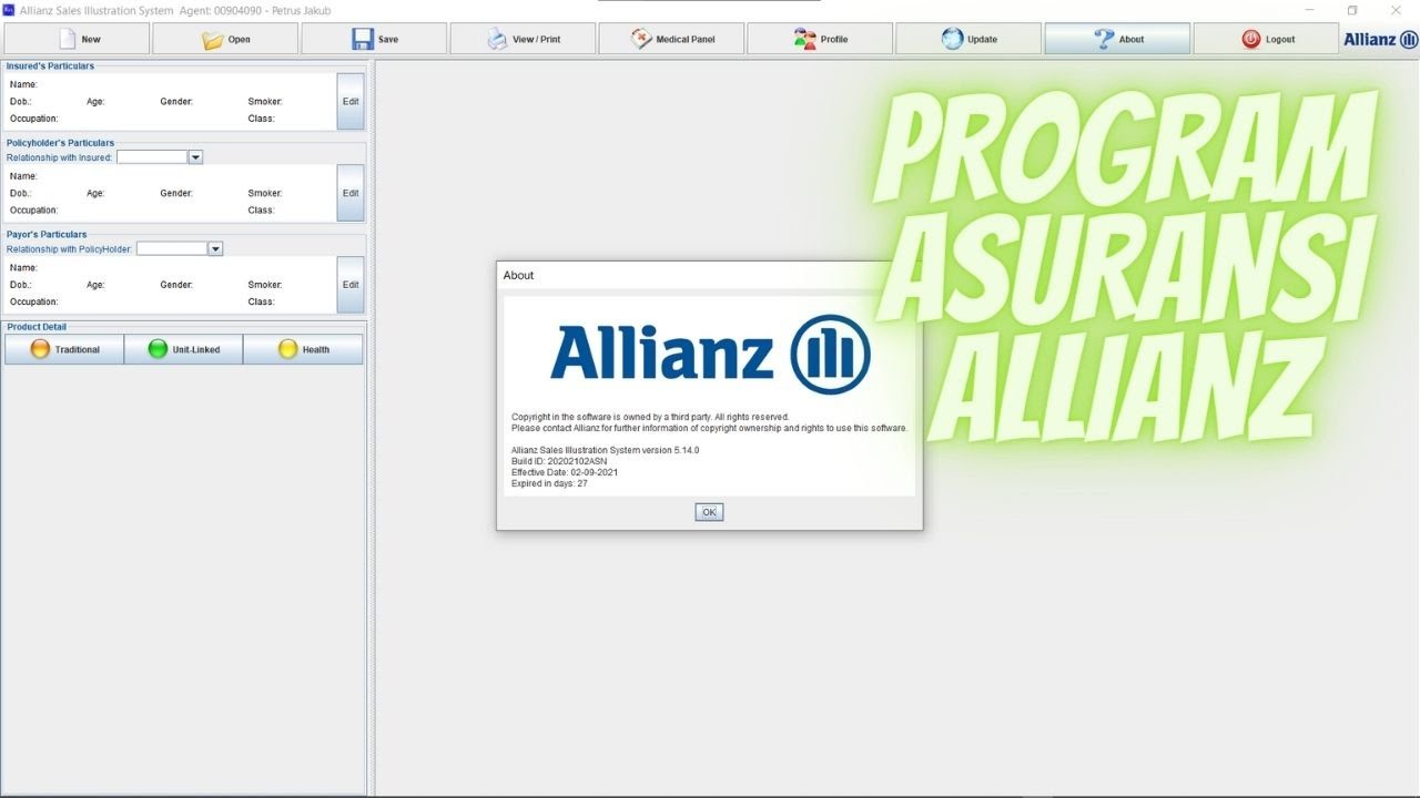 Program Asuransi Allianz (ASIS for Windows) - YouTube