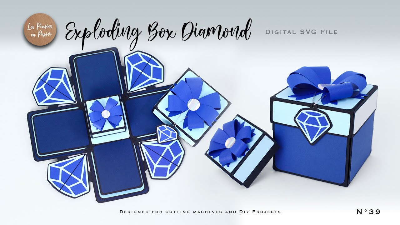SVG PROJECT EXPLODING BOX DIAMOND | ASSEMBLY TUTORIAL | LPP | N39 - YouTube