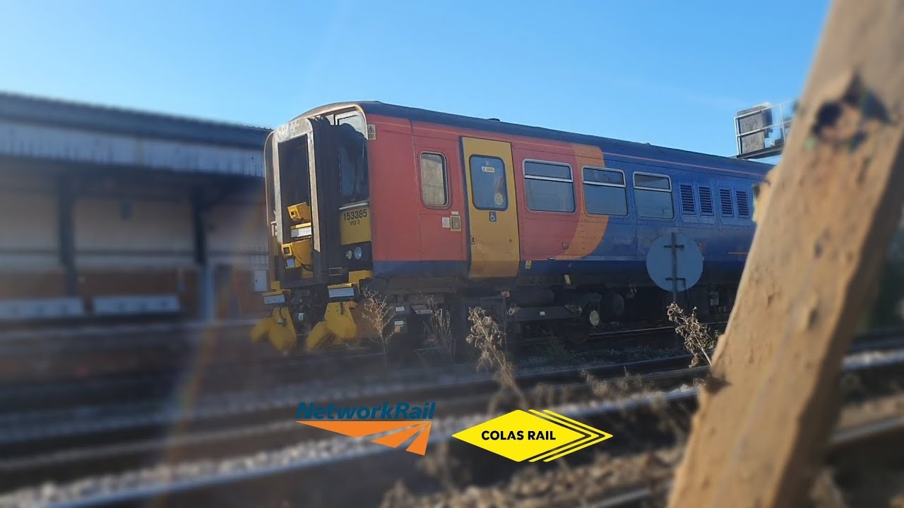 Network Rail/Colas Rail Class 153 153385 Leaves Salisbury On A ...