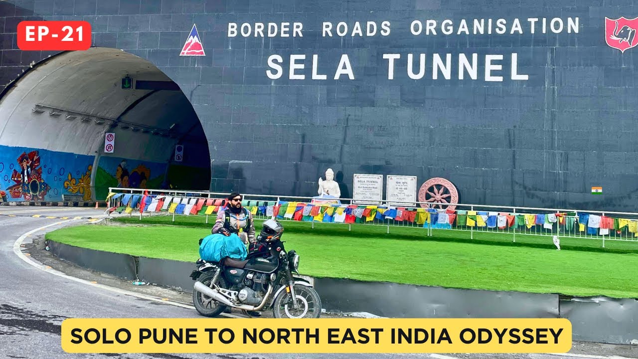 Tawang to Sela Tunnel – Breathtaking Drone Views & Solo Riding Silence ...