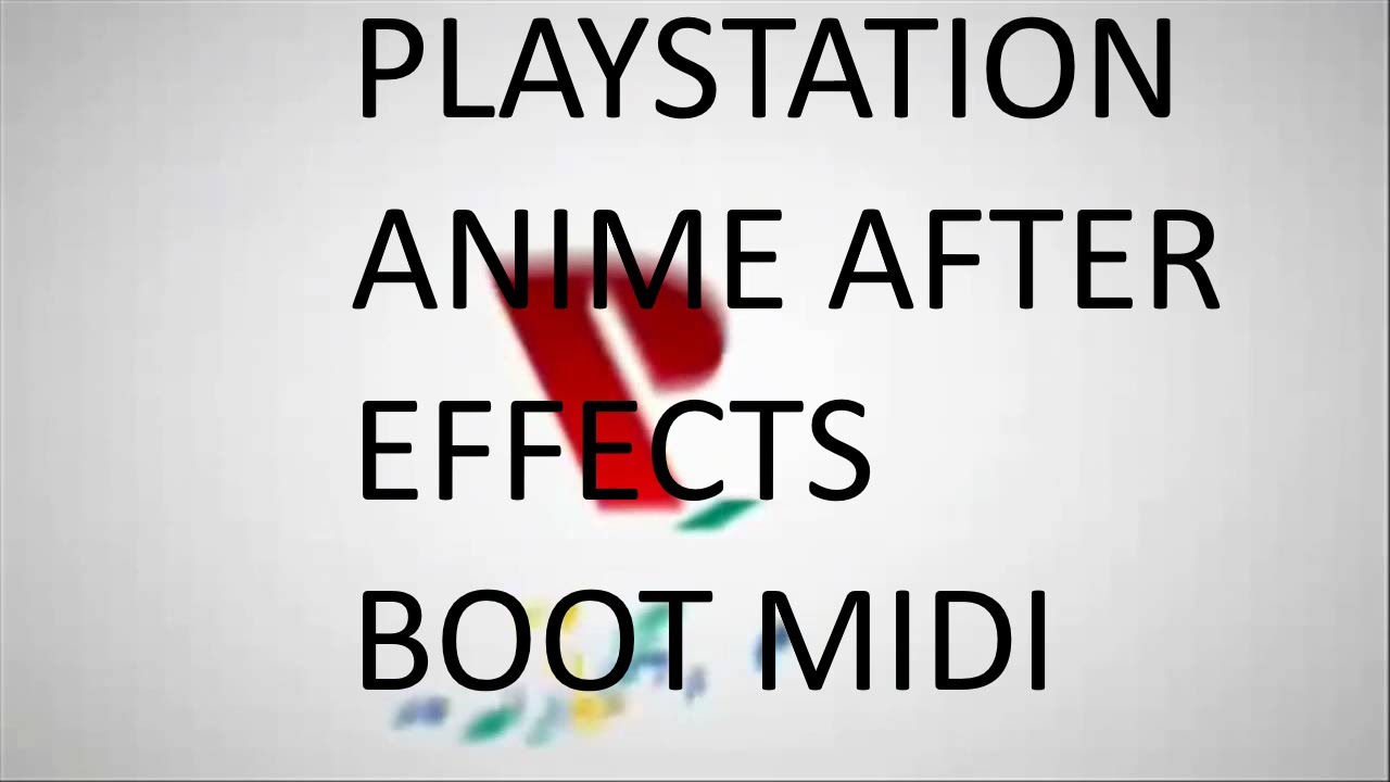 Playstation boot anime after effects but it's midi - YouTube
