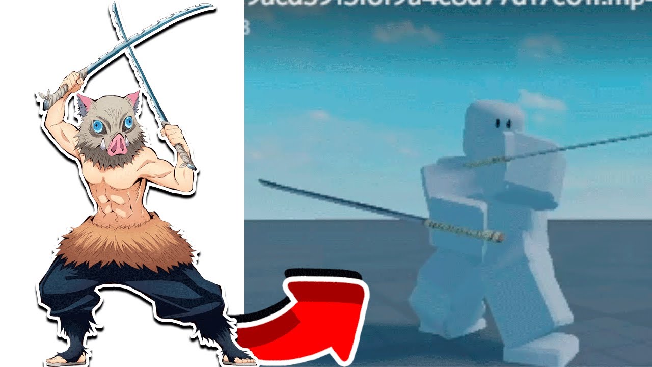 KATANA DO INOSUKE NA NOVA ATUALIZAÇÃO DO PROJECT SLAYERS - YouTube