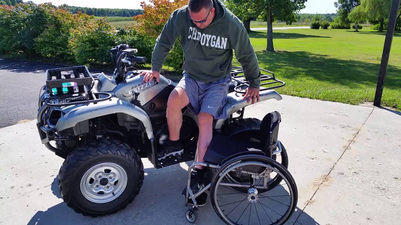 ATV Transfer - T5 Paraplegic 16 Years Post Injury - YouTube