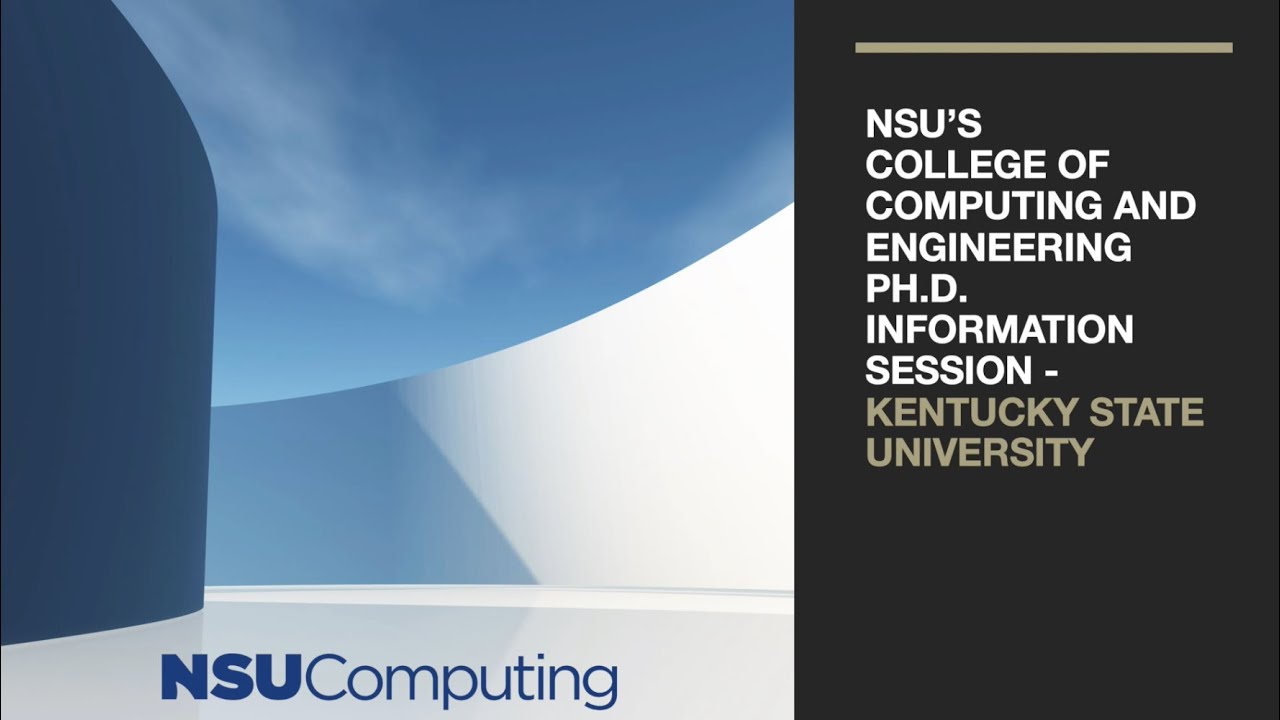 NSU KSU Admissions Webinar - YouTube