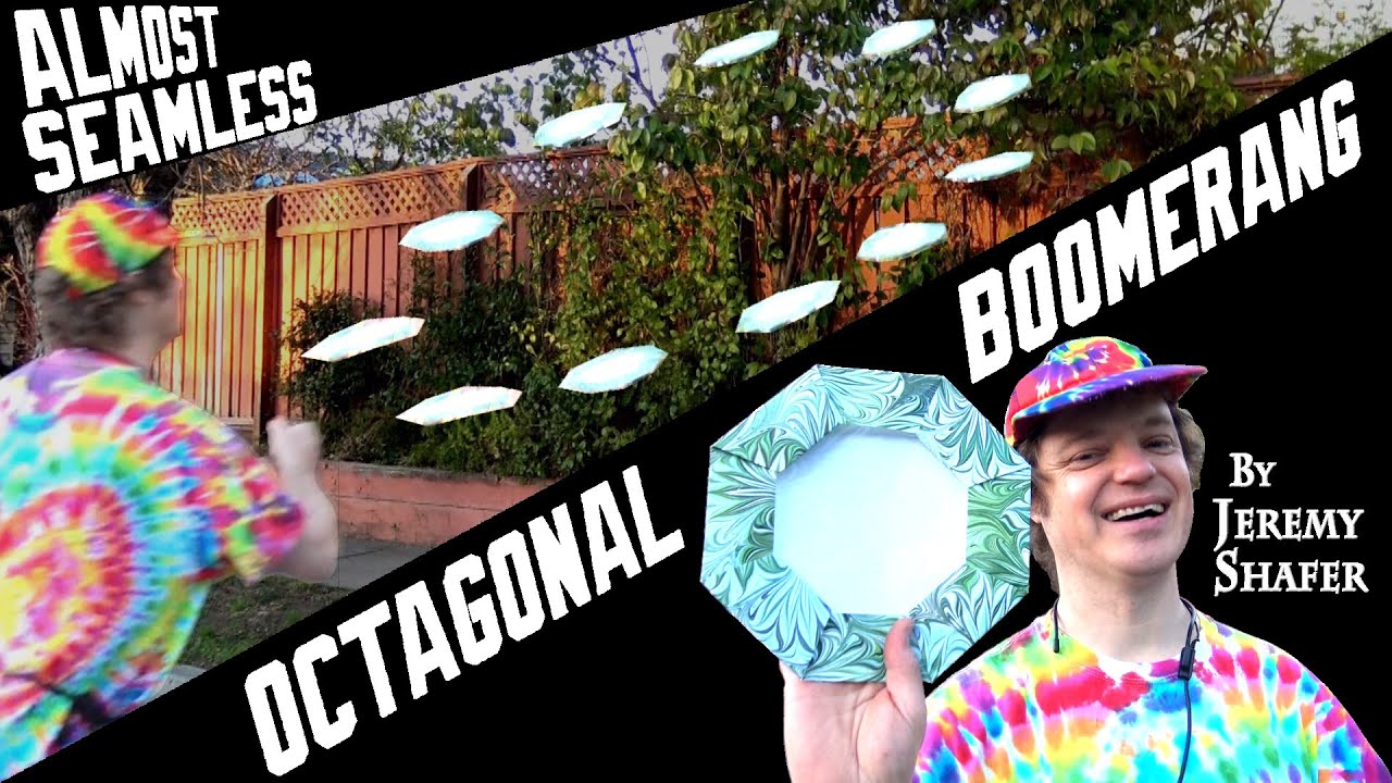 Almost Seamless Octagonal Boomerang Frisbee - YouTube