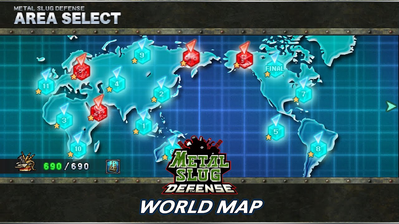 Metal Slug Defense OST - World Map [Extended] - YouTube