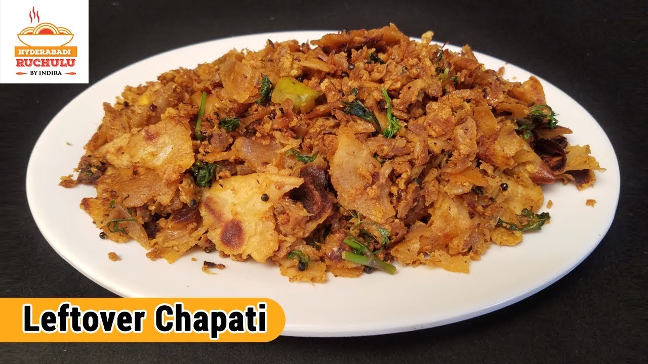 Leftover Chapati Recipes | Chapati with Egg | Leftover Chapati, Roti ...