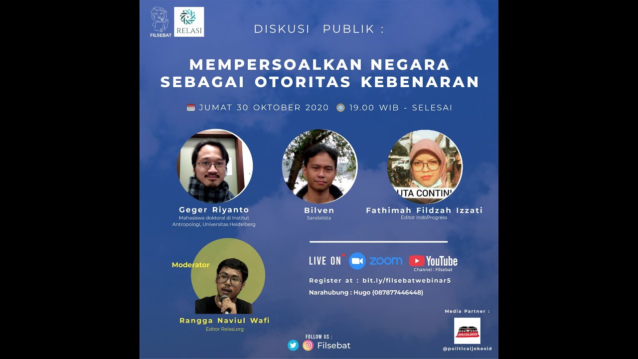 Mempersoalkan Negara sebagai Otoritas Kebenaran | Geger Riyanto ...