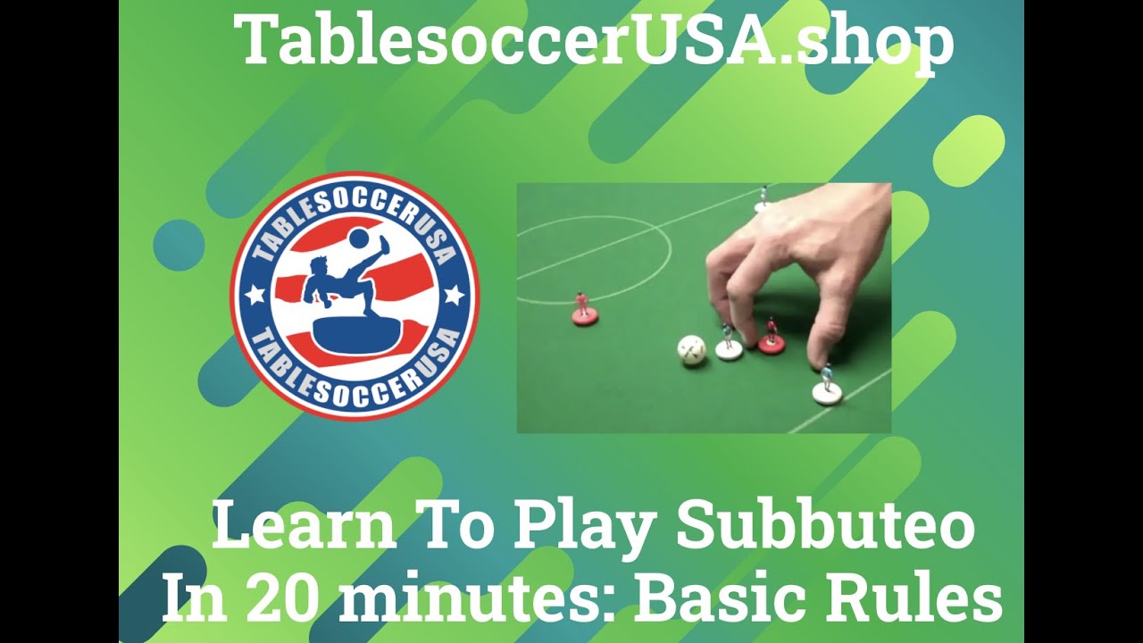 How to Play Subbuteo - Basic Rules: Learn to play in 20 minutes! - YouTube