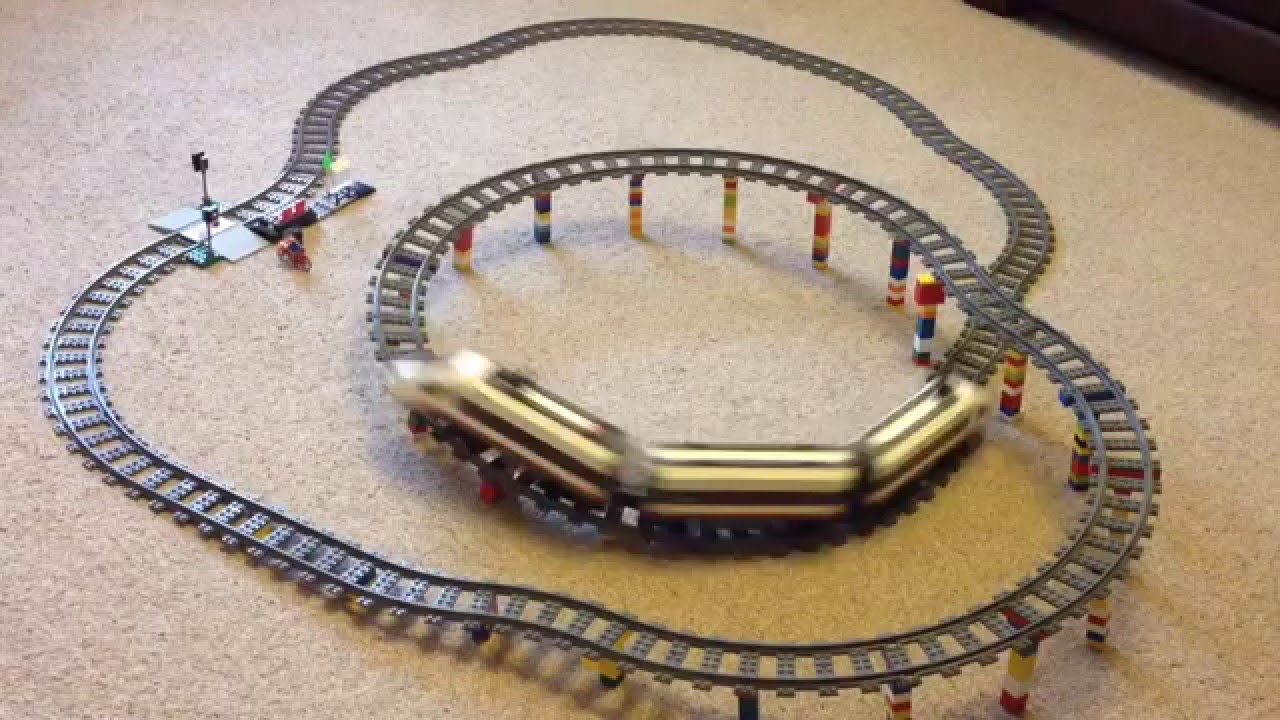 Flyover track Lego City High speed Passenger train 60051 - YouTube