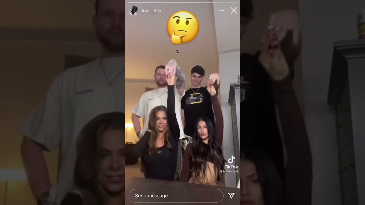 KSI reacting to behzinga girlfriend's TikTok - YouTube