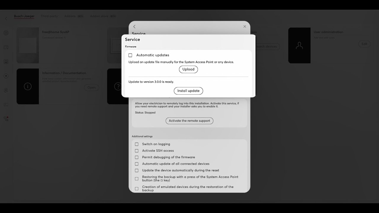 How do you manage firmware updates in ABB free@home® - YouTube