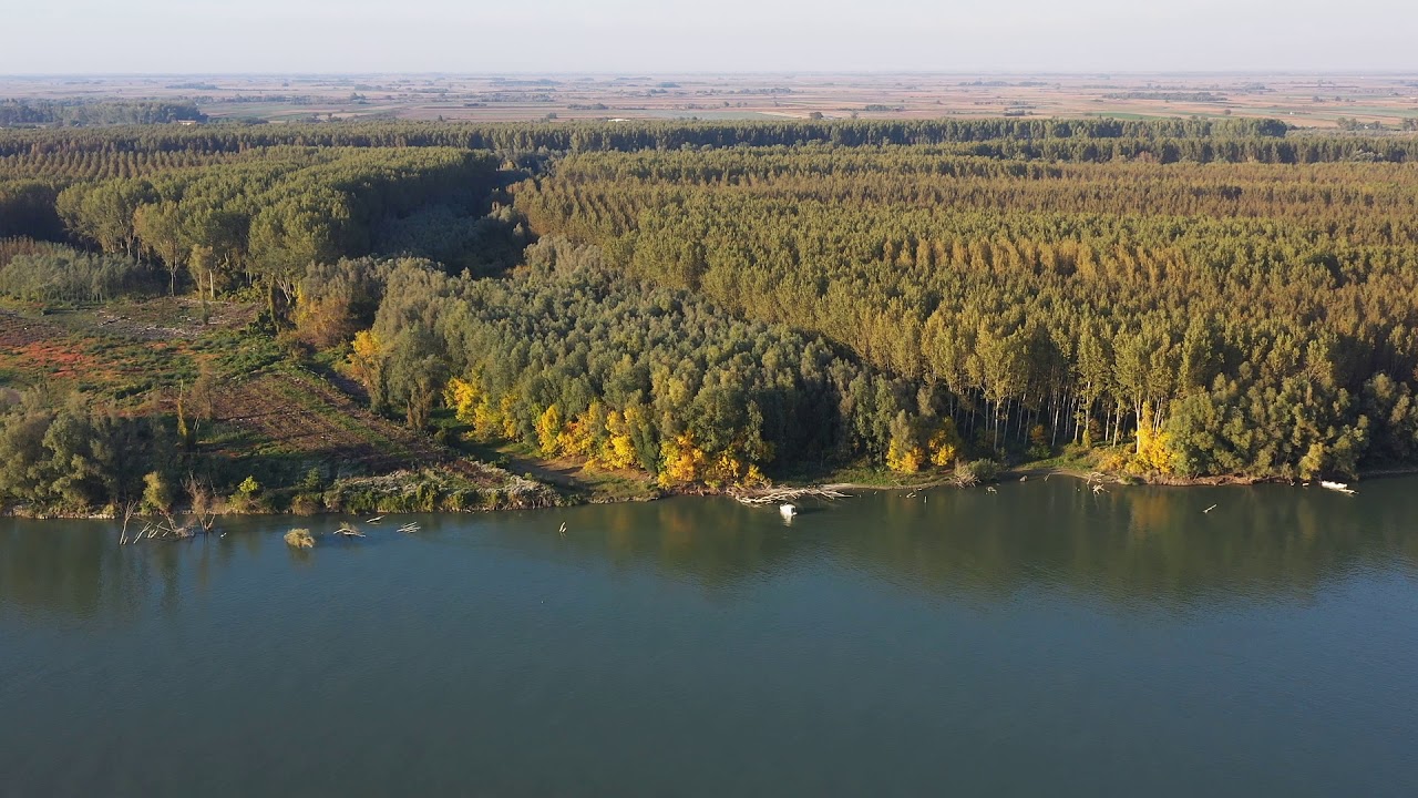 Aerial Landscape View Of A Big River Stock Footage - YouTube