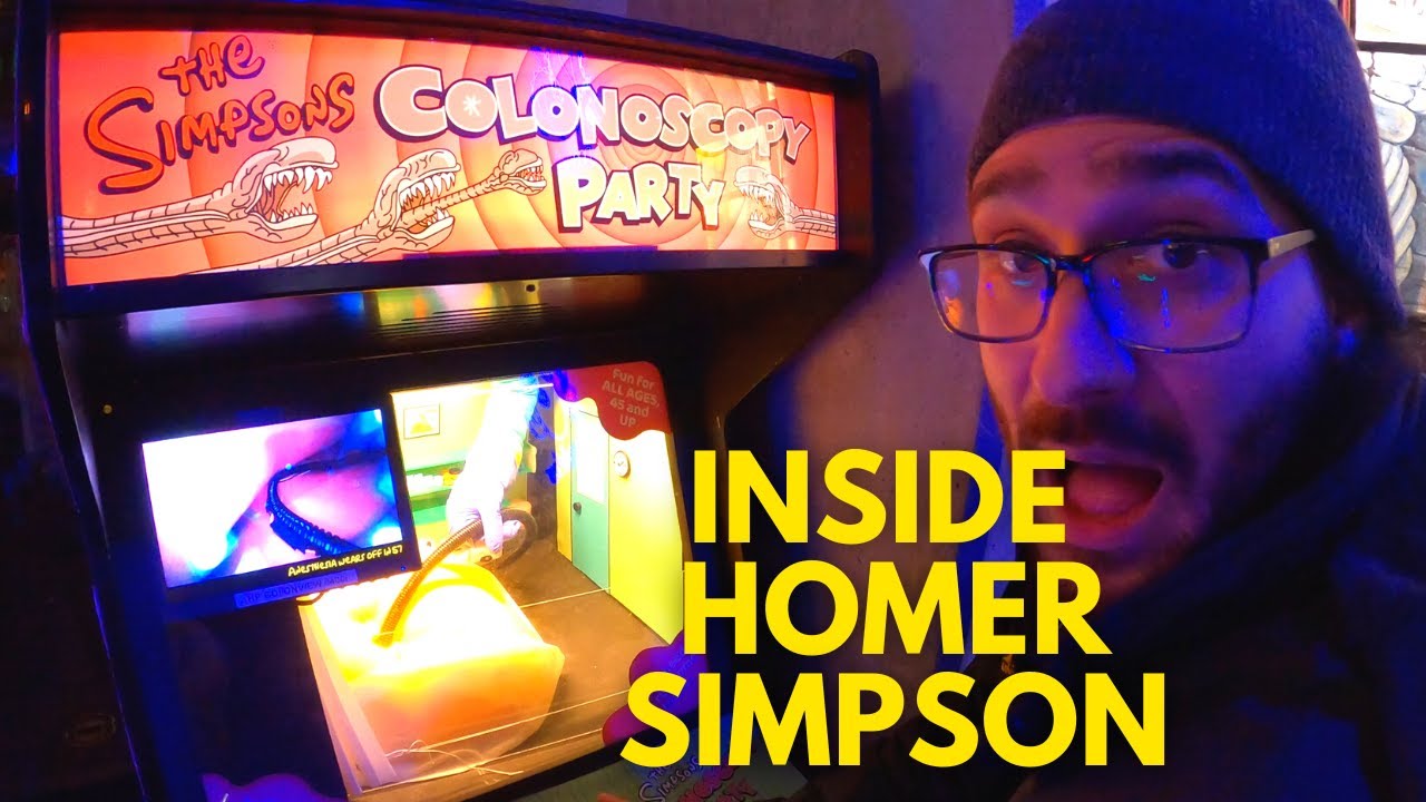 Giving Homer Simpson a Colonoscopy in 4k - Time Warp Arcade In Seattle ...
