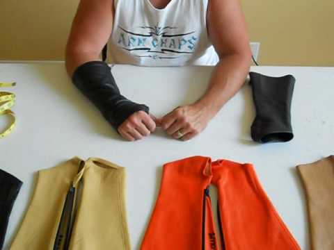 Proper sizing of Arm Chaps - YouTube