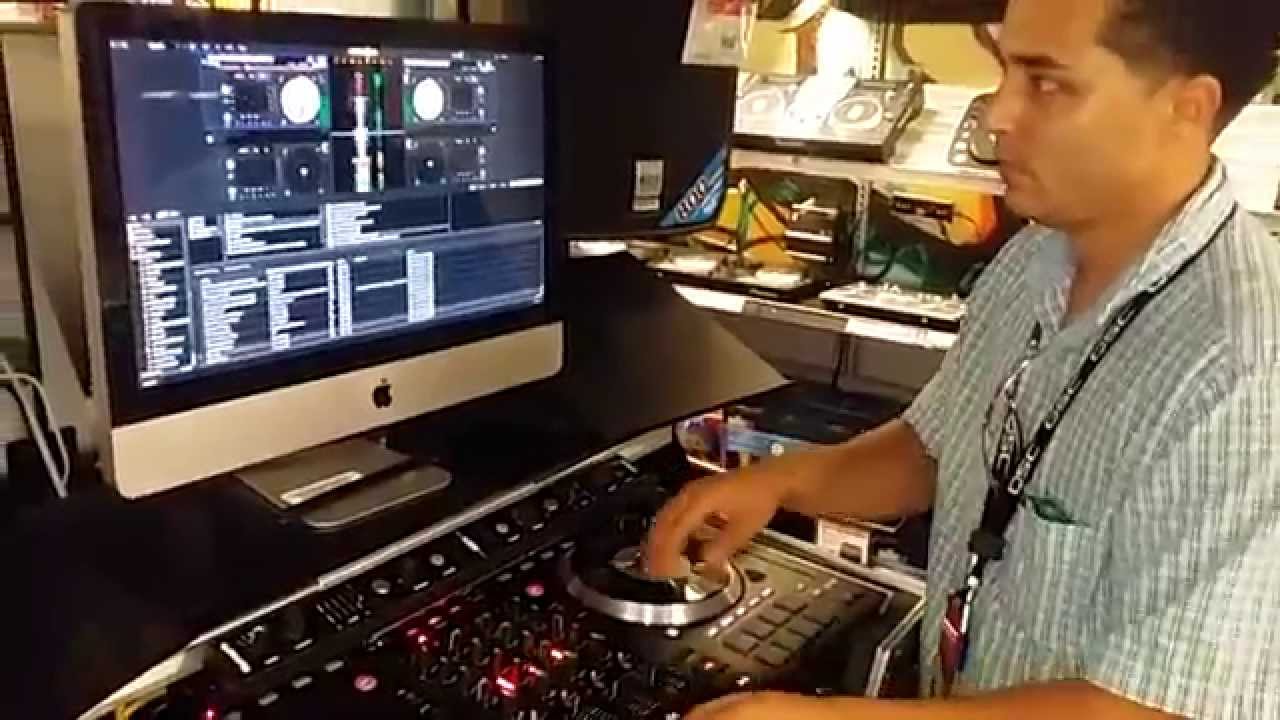 DJ ROLO on the NUMARK NS7II in Guitar Center - YouTube