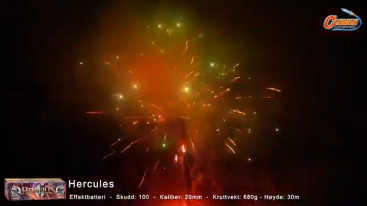 Hercules Cosmos Fireworks, TTO Production Fyrverkeri Norge. - YouTube