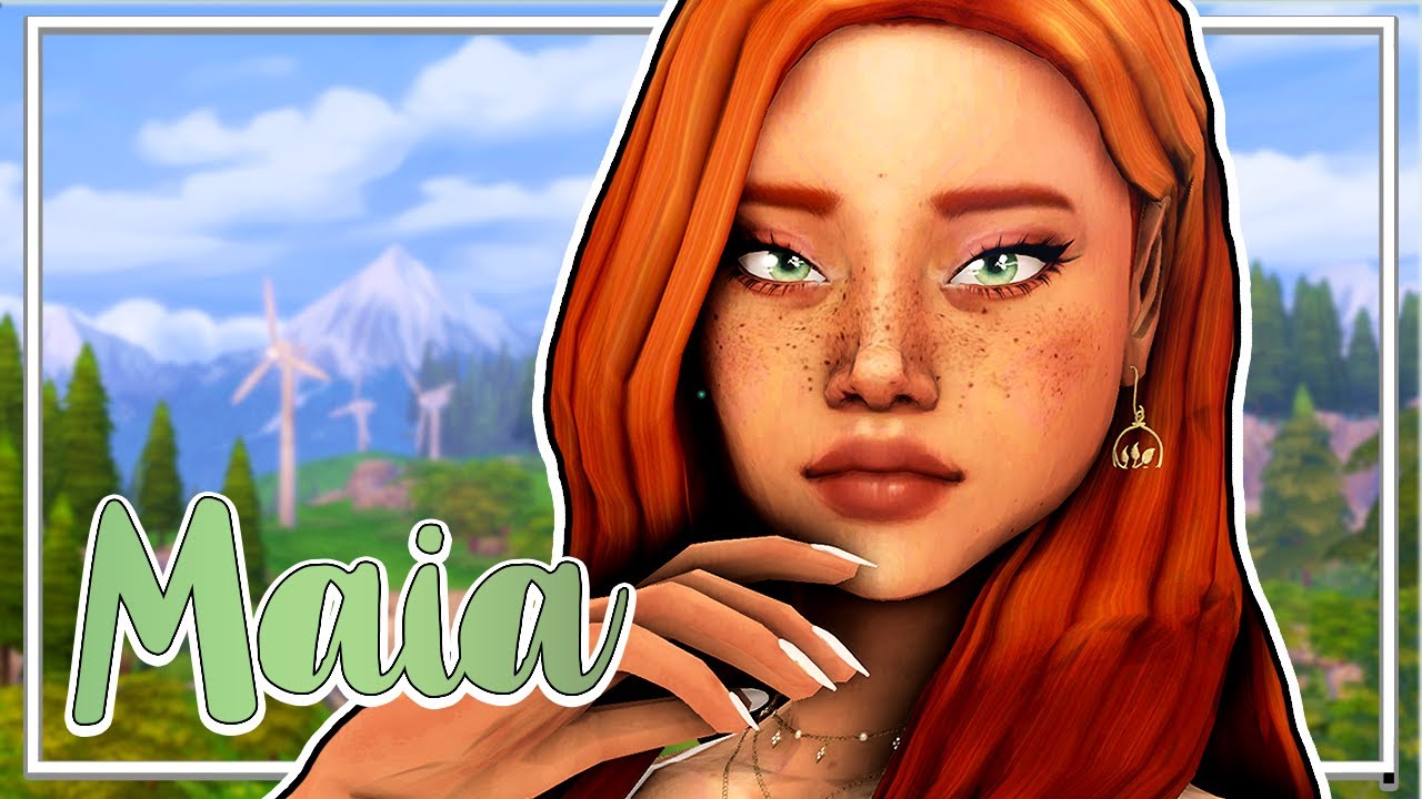 The Sims 4 | MAIA 🦋 | CAS + CC LINKS - YouTube