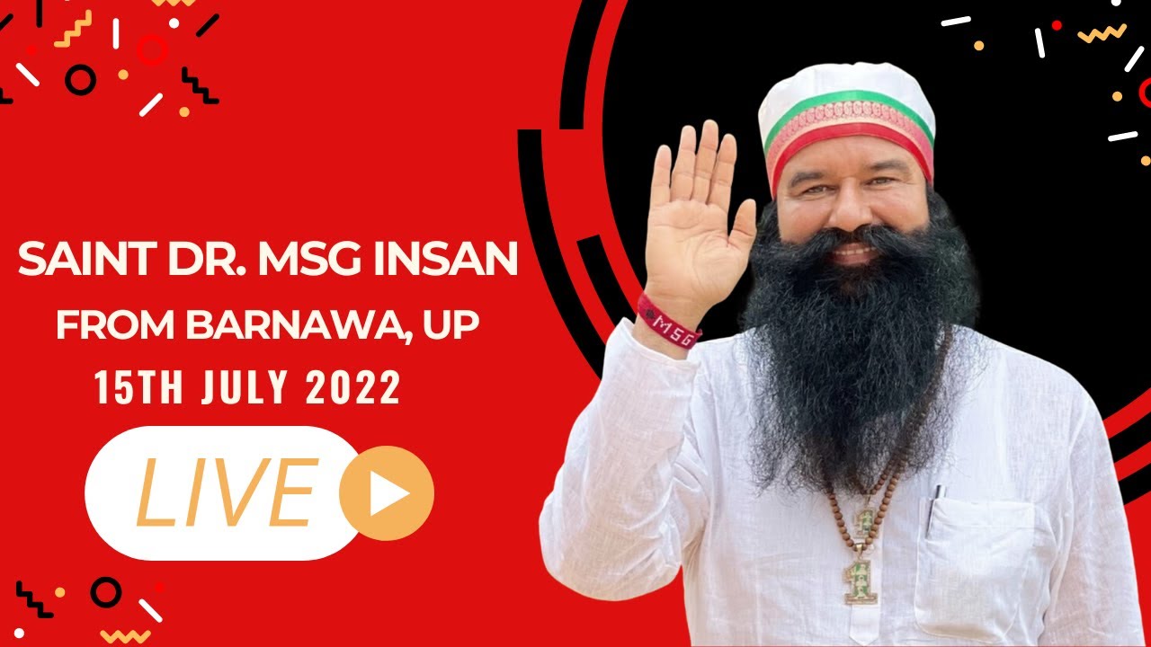 Saint MSG Live from Barnawa, UP | 15th July 2022 - YouTube