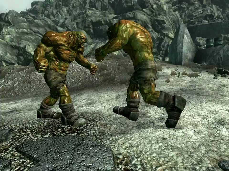 Fallout 3 - Super Mutant Behemoth Punching Duel - YouTube