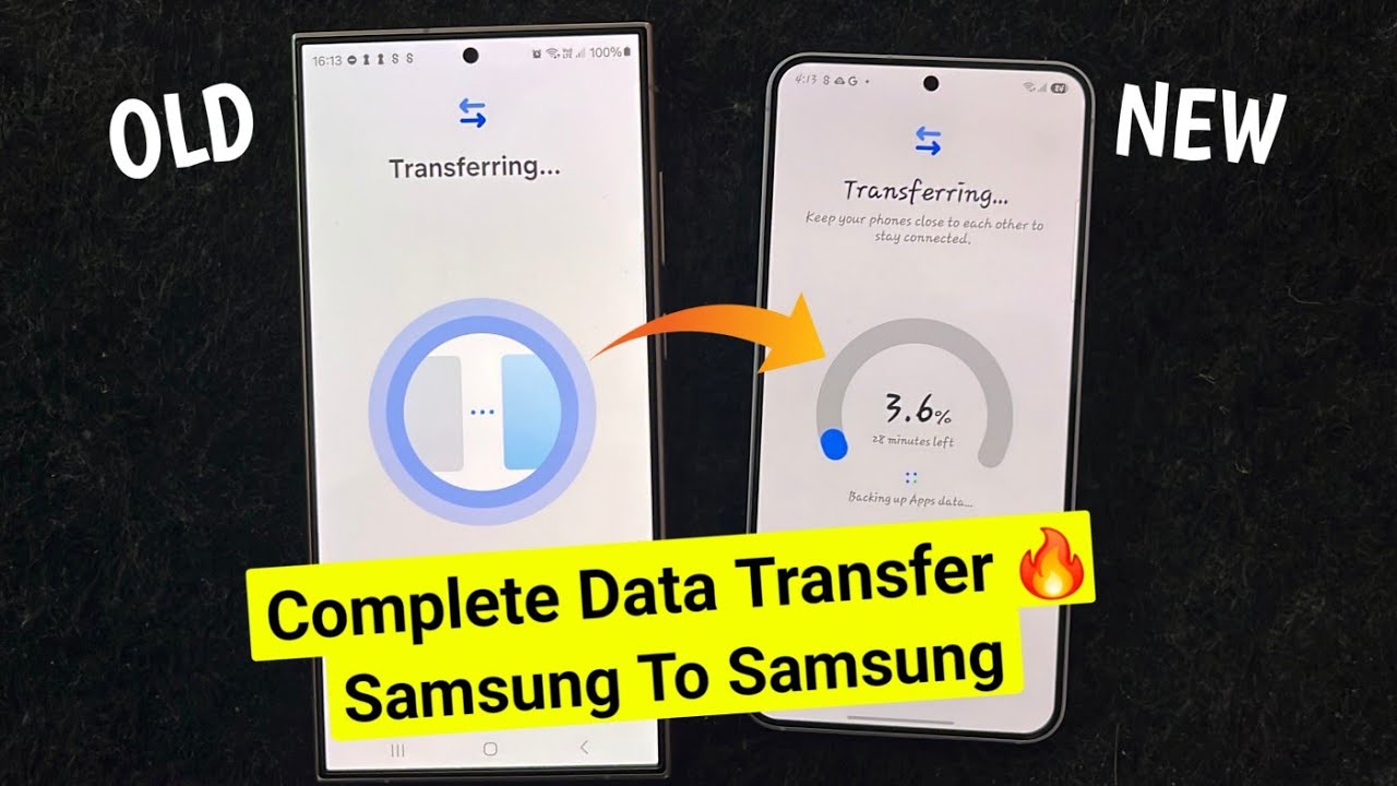 Transfer Data From Samsung To Samsung | transfer all data from old ...