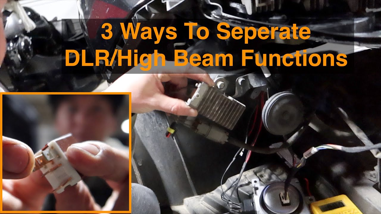 Bypassing The Factory High Beam DRL System Relay Mod (Part 8) - YouTube