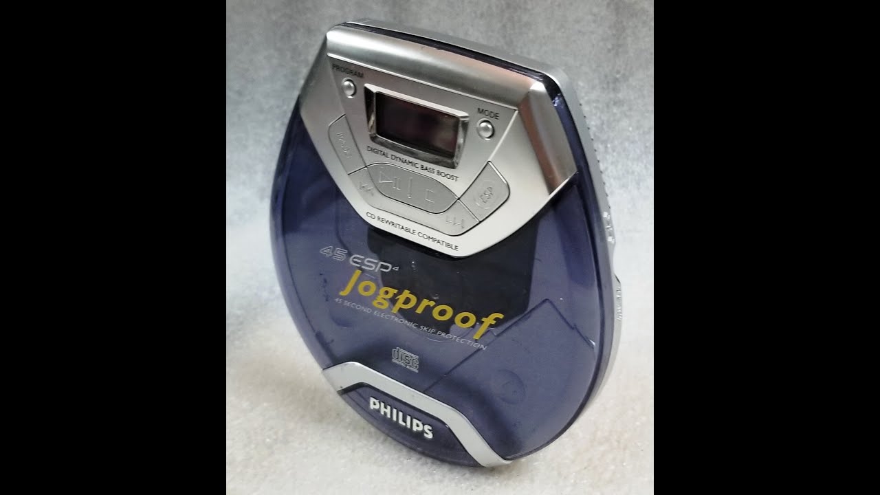 Philips Jogproof Portable CD Player 45 ESP 4 Model AX5011/17 - YouTube