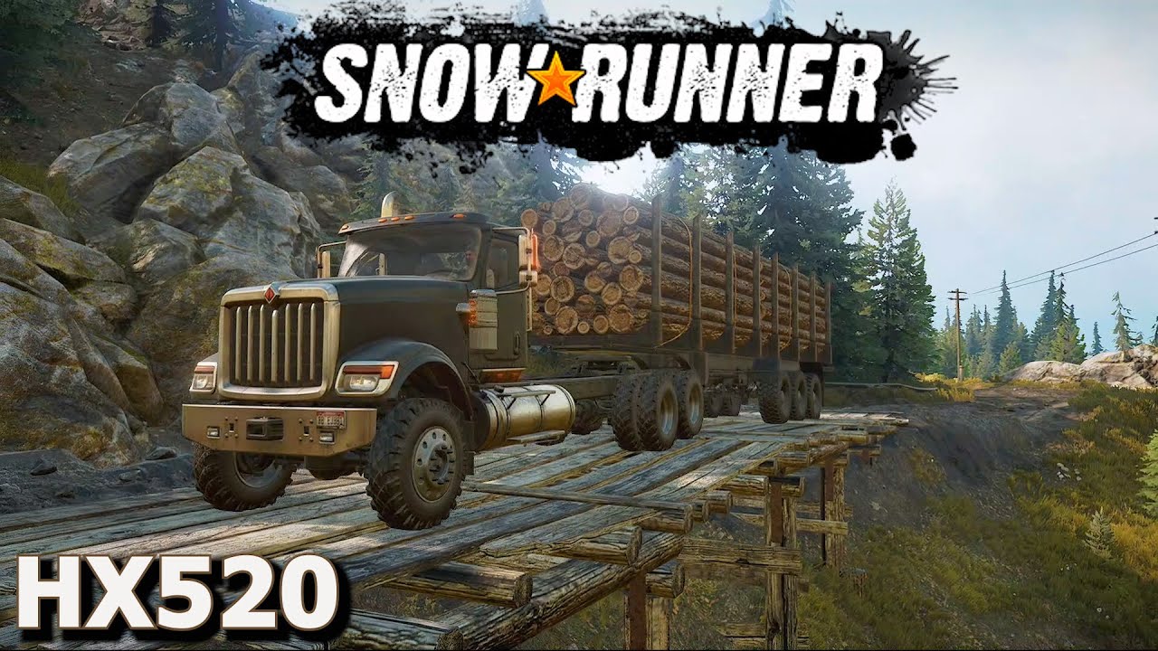 SnowRunner | Transporting the Medium Logs weth International HX520 ...