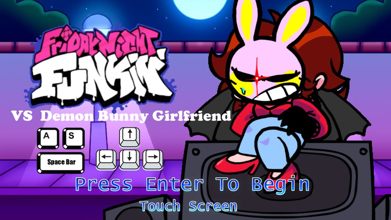 Friday Night Funkin' VS Demon Bunny Girlfriend - Fighting Mod ...