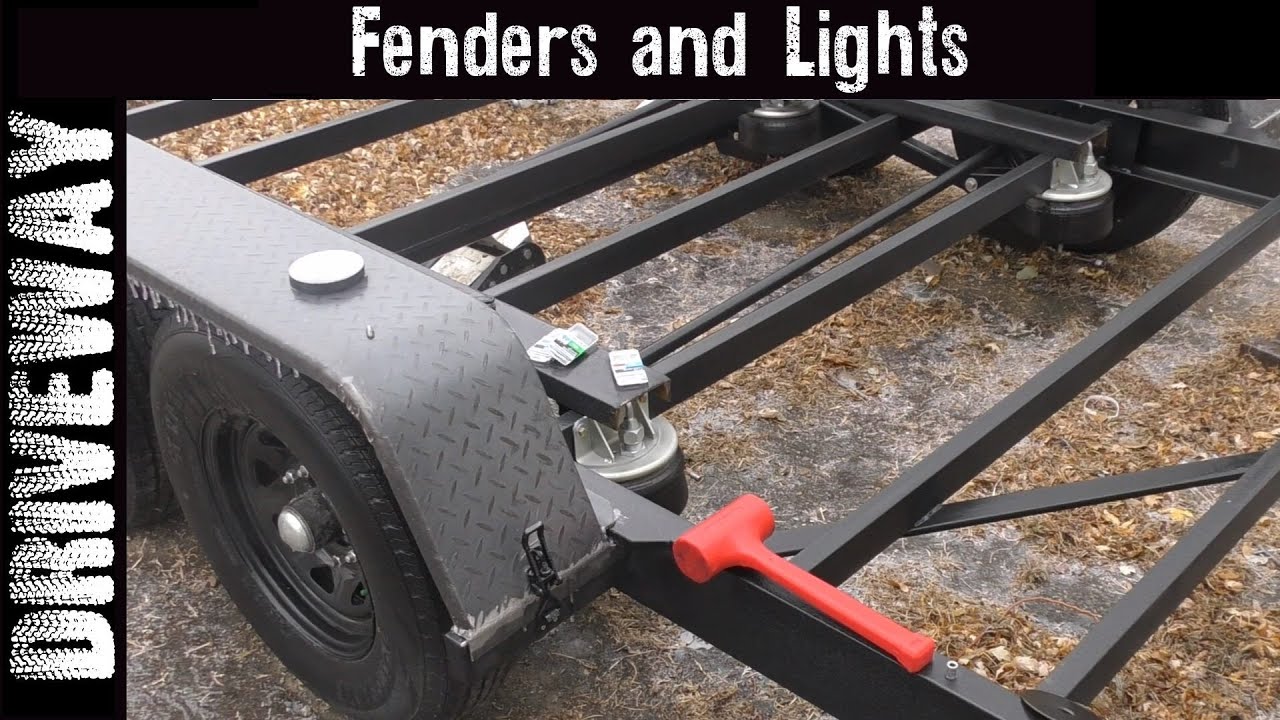 Air Ride Tandem Axle Trailer || Light and Fenders Go On - YouTube