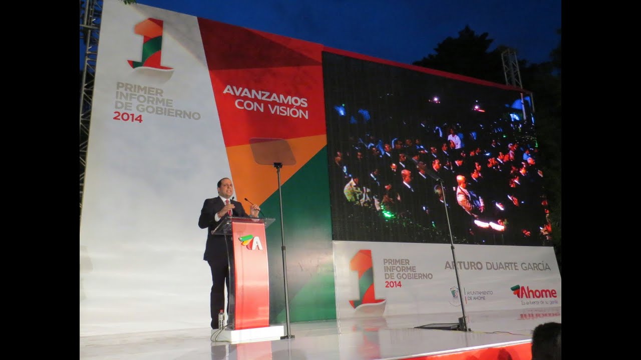 Presenta Arturo Duarte su Primer Informe de Gobierno - YouTube