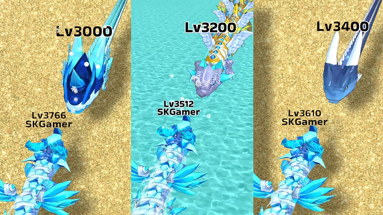 Snake Clash.iO From Level 3000 to Level 3400 All Boss Rank Snake Fight #133 - YouTube