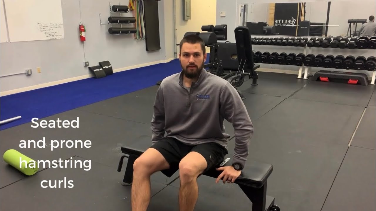 Seated and Prone Hamstring Curls - YouTube