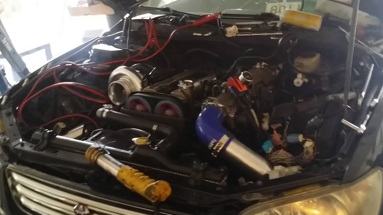 Is300 2jzgte first start up t78 single turbo - YouTube