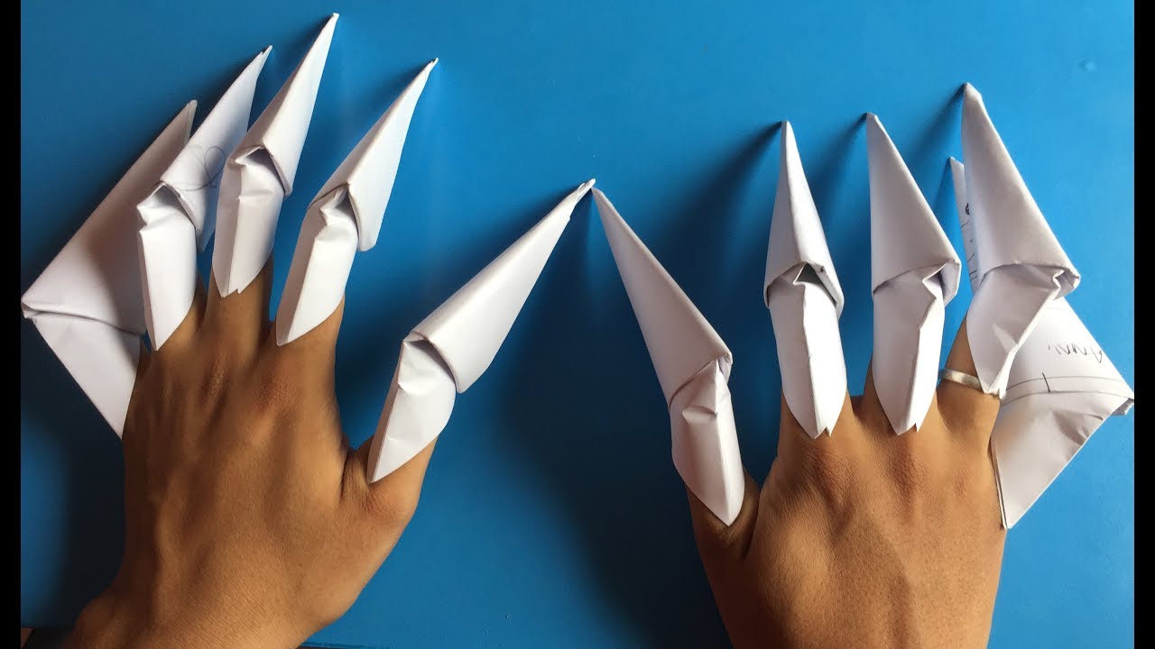 How To Make Paper Claws Easy Claws YouTube How To Make Paper Claws Easy Claws YouTube