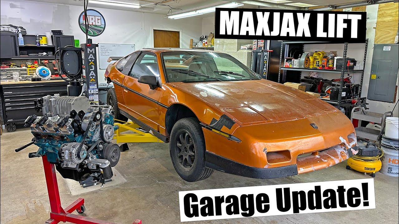 I Now Have an AMAZING Home Garage! Bendpak MaxJax Car Lift! - YouTube