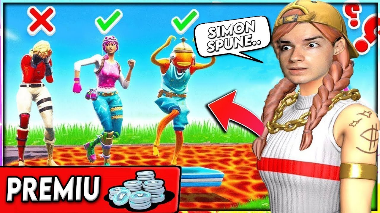 ⛔CONCURS *SIMON SPUNE* cu V-BUCKS - FORTNITE ROMANIA - YouTube
