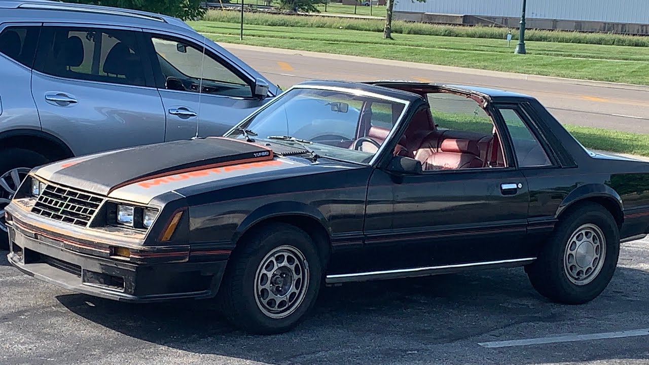 1981 Mustang T top coupe walk around - YouTube