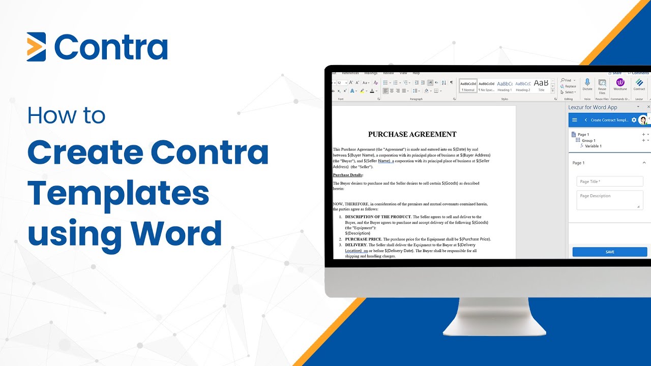 How To Create Contra Templates Using Word | LEXZUR - YouTube