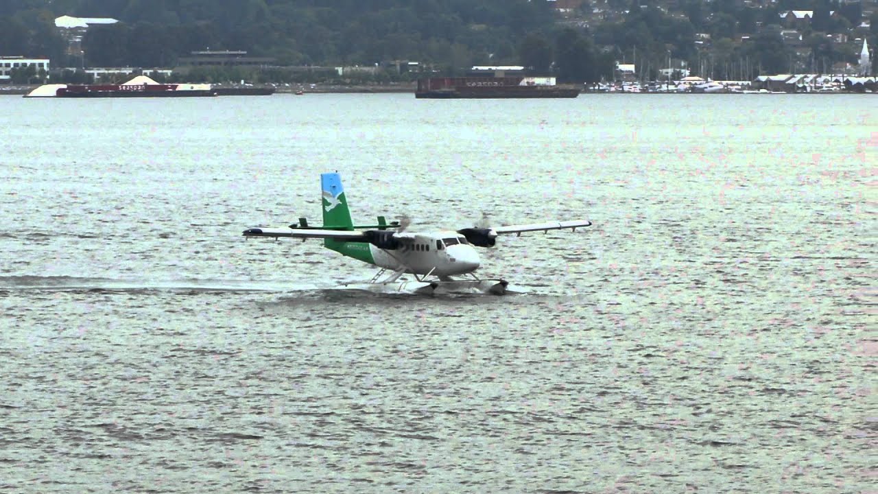vancouver water plane landing - YouTube